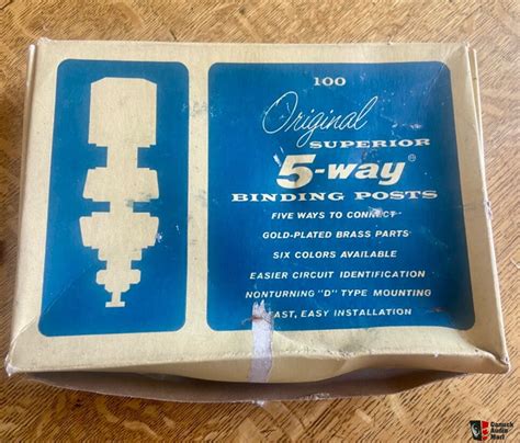 Superior 5 Way Binding Posts Gold Plated Banana Plugs