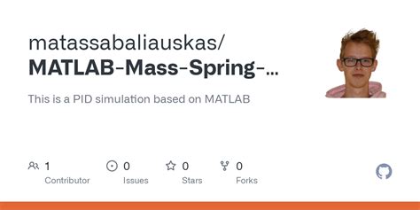 Github Matassabaliauskasmatlab Mass Spring Damper Simulation This