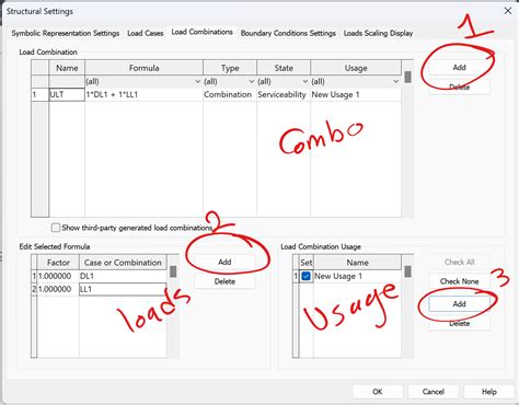 solved how to add load combination autodesk community