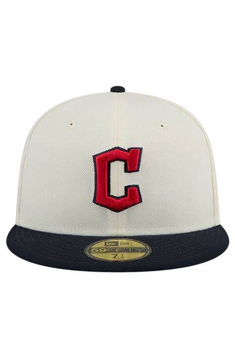 New Era Mens New Era Cream Cleveland Guardians Evergreen Chrome