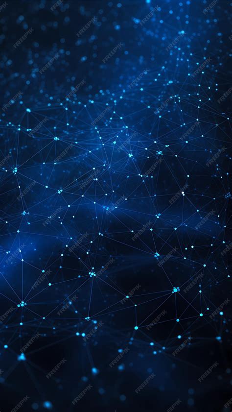 Premium Photo Blue Abstract Geometric Wireframe Texture