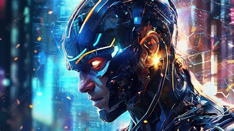Exploring The Gaming World Of Metaverse Through Cyberpunk Vr Digital Robot And Ai Included 3d ...