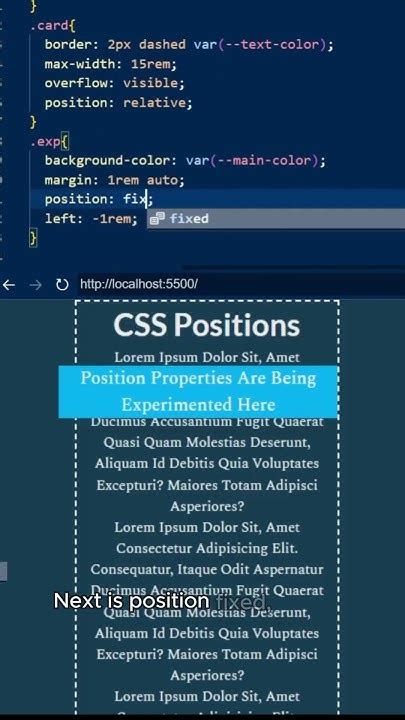 Master Css Positioning In 60 Seconds Shorts Youtube