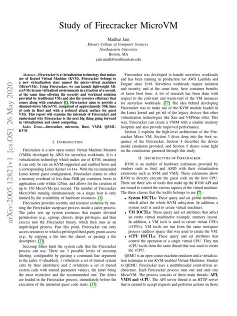 Firecracker Microvm Pdf Virtual Machine Booting