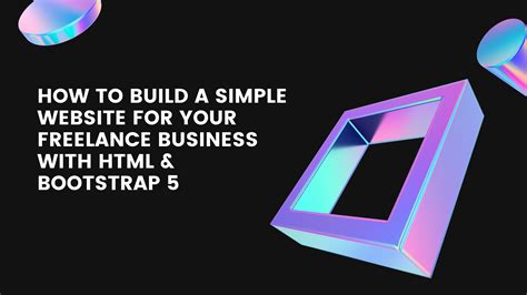 Build A Simple Freelance Website With HTML Bootstrap