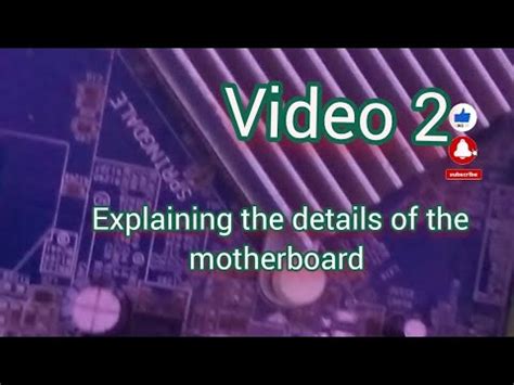 Explaining The Details Of The Motherboard Video YouTube