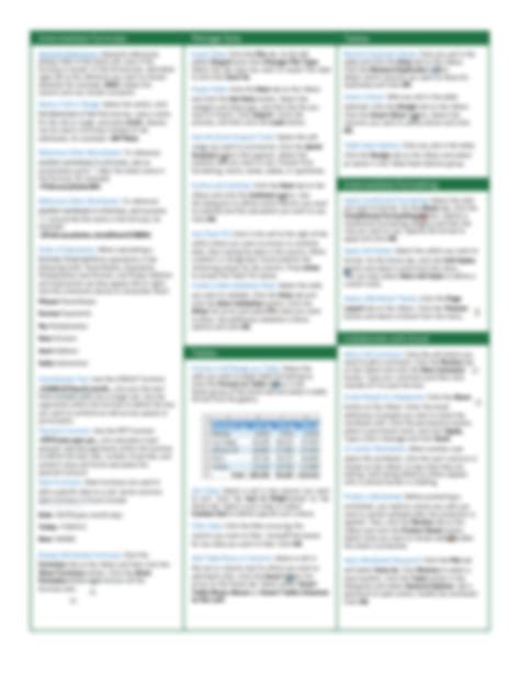 SOLUTION: Microsoft excel 2021 intermediate quick reference guide1pdf - Studypool