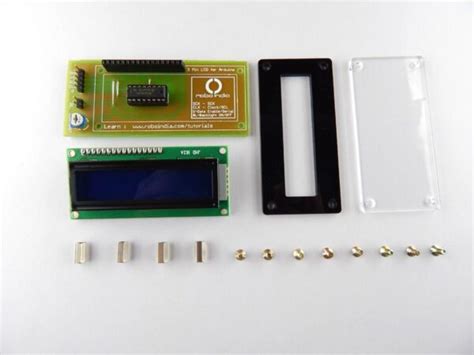 3 Pin Lcd For Arduino With Tutorials Includes Lcd Blue Back Light Top Cover Robo India