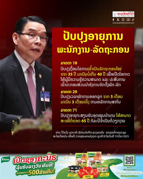 ໜັງສືພິມລາວພັດທະນາ Laophattana News ທ່ານ ວິໄລວົງ ບຸດດາຄໍາ ລັດຖະມົນຕີກະຊວງພາຍໃນ