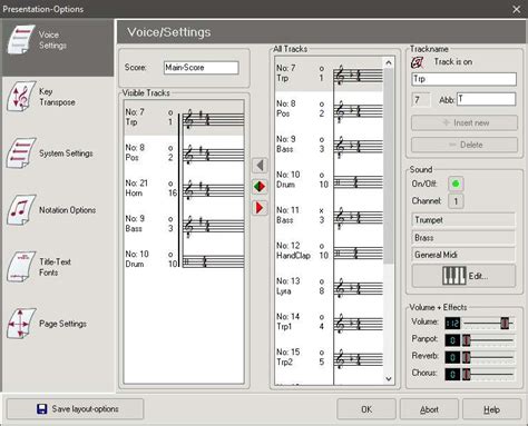 MIDI Connections Score Beschreibung
