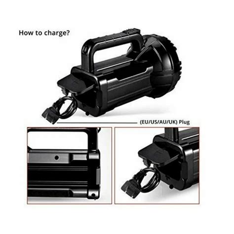 Plastic 5w Rechargeable Led Torch Cool White At ₹ 380 Piece In Mumbai Id 22125430288