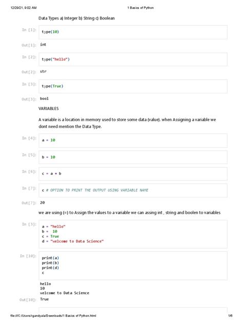 1 basics of python download free pdf boolean data type data type