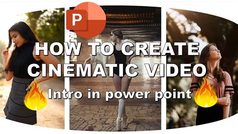 How To Create Cinematic Video Intro Powerpoint Animation Slideshow