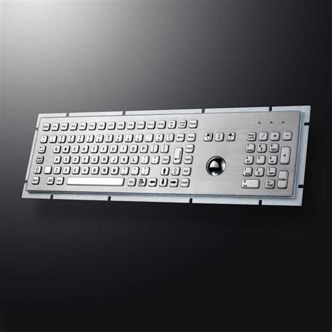 Industrial Trackball Metal Keyboard With Keys Integrated Mm Mechanical Trackball