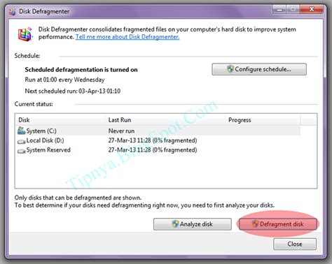 Cara Defrag Hard Disk Komputer Di Windows XP Dan Windows 7 Belajar Ngeblog Aja