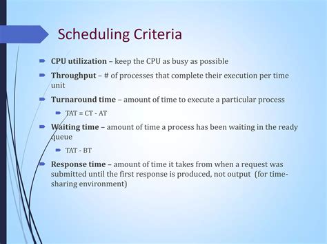 process scheduling algorithms pdf