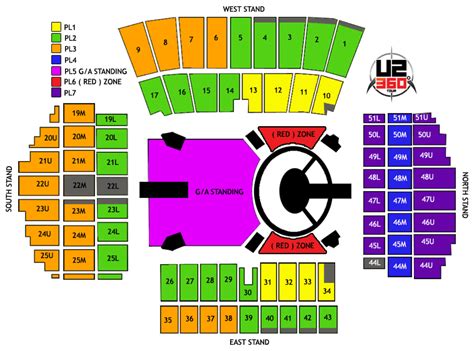 Seating Chart Mount Smart Stadium Penrose Auckland