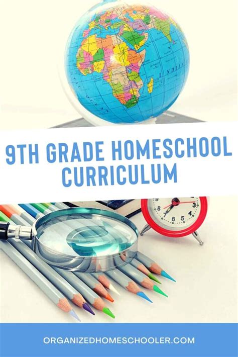 9th Grade Homeschool Curriculum For My Son ~ The Organized Homeschooler