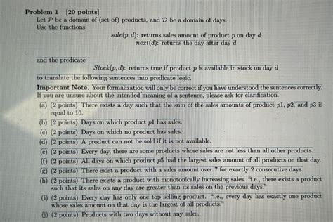Solved Roblem 1 20 Points Let P Be A Domain Of Set Of Chegg Com