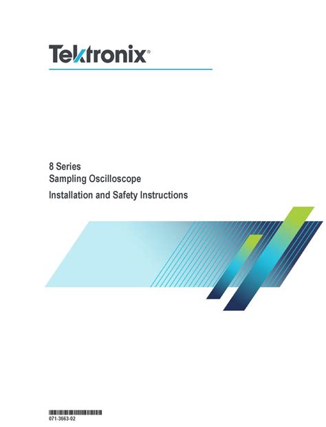 tektronix 8 series installation and safety instructions pdf download