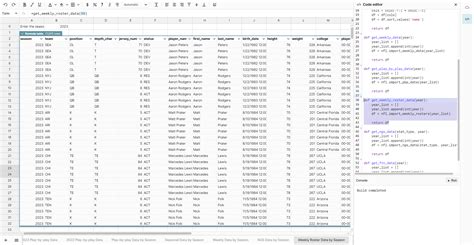NFL Fantasy Football Stats With Python And Row Zero Row Zero