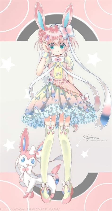 Sylveon Gijinka Pokemon Eevee Cute Pokemon Wallpaper Pokemon Gijinka