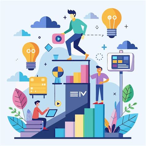 Premium Vector Collaborative Workflow And Project Management Elevating Team Efficiency In A