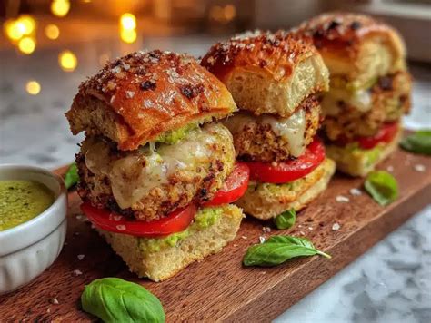 Healthy Air Fryer Chicken Pesto Sliders Perfectly Crispy And Easy
