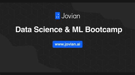 Program Overview Data Science And Ml Bootcamp By Jovian 1pdf Technology And Computing
