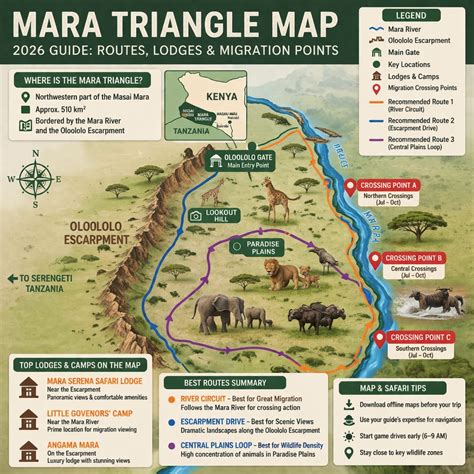 A Complete Mara Triangle Map And Travel Guide Mara Triangle Safaris