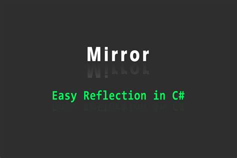 mirror easy reflection in c utilities tools unity asset store