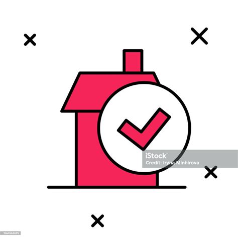 흰색 배경에 격리 된 채워진 개요 홈 클리닝 서비스 개념 아이콘 건물 과 집 벡터 가득 찬에 대한 스톡 벡터 아트 및 기타 이미지 가득 찬 가사 집안일 가정 생활