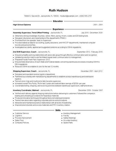 What Does An Assembly Supervisor Do Zippia