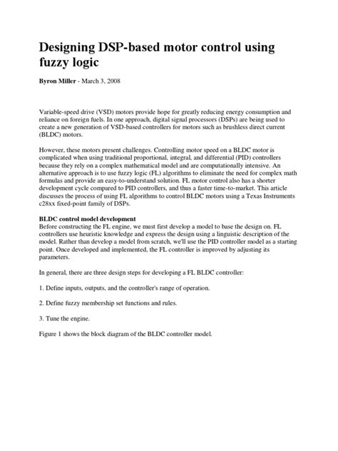 pdf designing dsp based motor control using fuzzy logic pdf dokumen