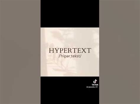 HYPERTEXT | Words of the day #vocabularylesson #vocabularywords #wordoftheday #fypシ #hypertext # ...