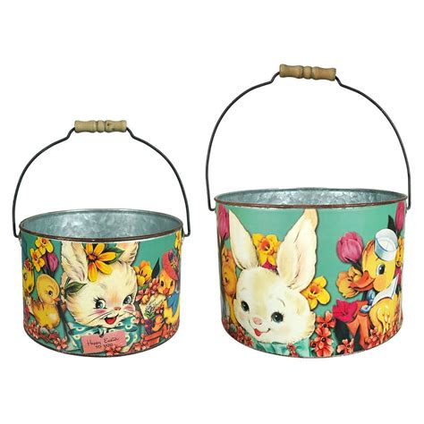 Have A Happy Easter Buckets Set 2 By Annie Schickel For Primitives By