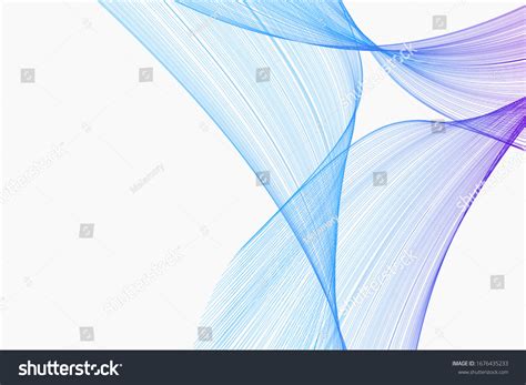 Abstract Vector Background Transparent Smooth Wave Stock Vector Royalty Free