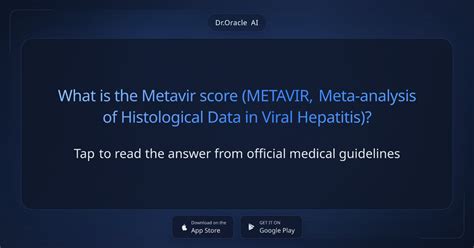 What Is The Metavir Score Metavir Meta Analysis Of Histological Data In Viral Hepatitis