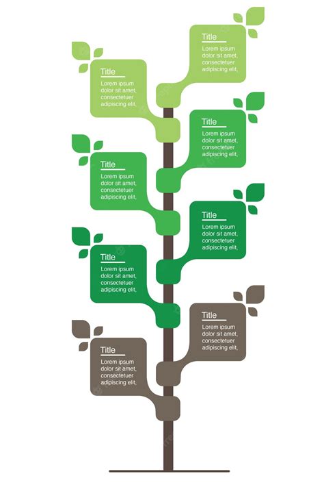 Premium Vector Free Vector Gradient Infographic Tree Chart Design