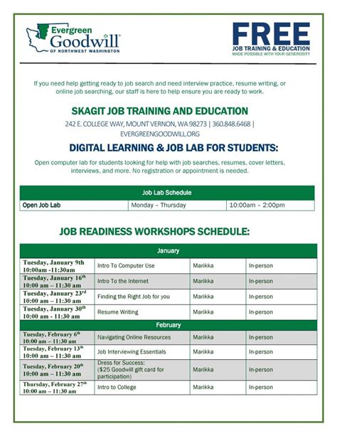 Evergreen Goodwill Computer Classes Mount Vernon Chamber Of Commerce