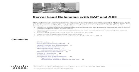 Pdf Server Load Balancing With Sap And Cisco Ace Dokumen Tips
