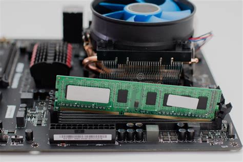 Installing RAM Computer Memory Stock Photo Image Of Chip Equipment