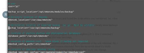 EmonCMS Backup Example To NAS Network Drive Emoncms OpenEnergyMonitor Community