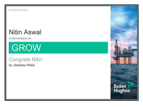 Nitin Aswal On Linkedin Lifeatbakerhughes Recognition Leaders Manymoretocome Notdoneyet