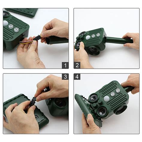 Badu Bg 2 1 бр Ултразвуков репелент за животни Котка Куче Лисица Репелент за змии Уплаши