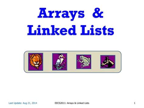 Ppt Arrays And Linked Lists Powerpoint Presentation Free Download Id