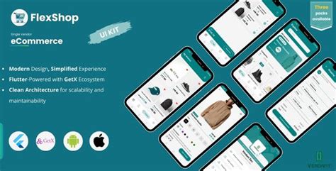 FlexShop UI Flutter E Commerce App UI Graphicfort