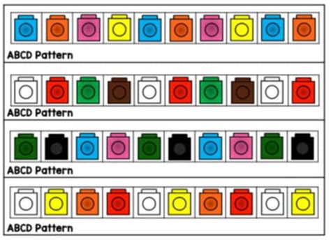 Free Snap Cube Patterns Cards Patterning Math Center Tpt