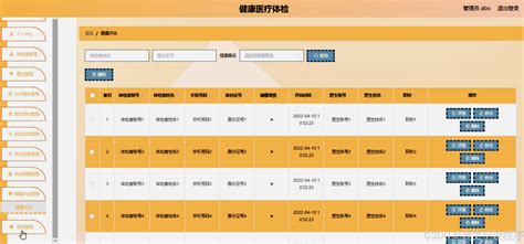 springboot毕设 健康医疗体检 程序 论文 csdn博客