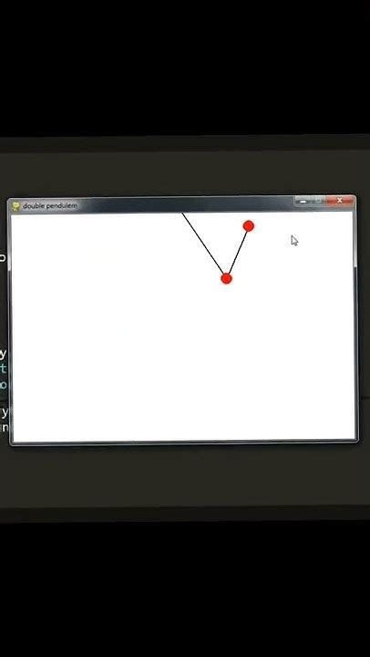 Double Pendulum In Python Pygame Pymunk Black Board Youtube